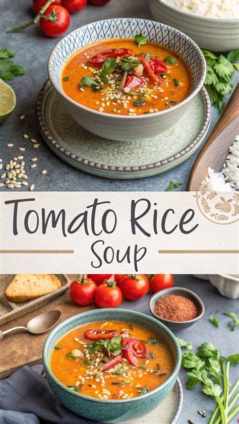 Tomato Rice Soup Recipe Tomato Rice Soup Tomato Rice Gluten Free Tomato Soup