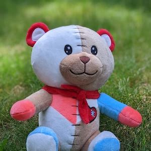 Patchwork Bear Scp 2295 Plush Etsy