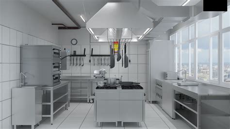 3d Restaurant Kitchen Model Turbosquid 2264111