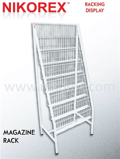 345001 Magazine Rack 7 Layers 24w X 52h Magazine And Newspaper Racks