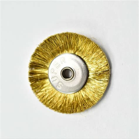 1 Unmounted Straight Brass Brushes 3 32 Hole Jewelry Metal Polish