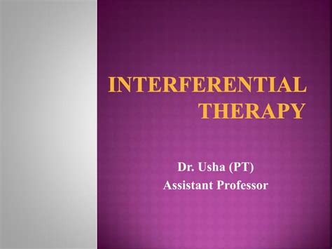 Interferential Therapy Ift Ppt