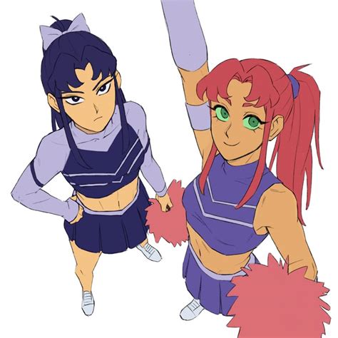 Star Fire Y Black Fire Dibujos Animados Bonitos Super Héroe Batman