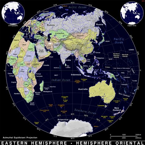 World Map Eastern Hemisphere