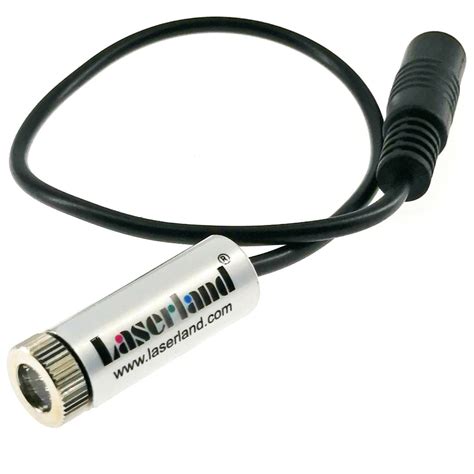 Laserland 12mm 5mw 150mw 650nm Red Ellipse Dot Focusable Laser Module 5vdc