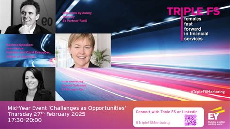 On Thursday 27th February Triple Fs Will Be Welcoming Our Mentors