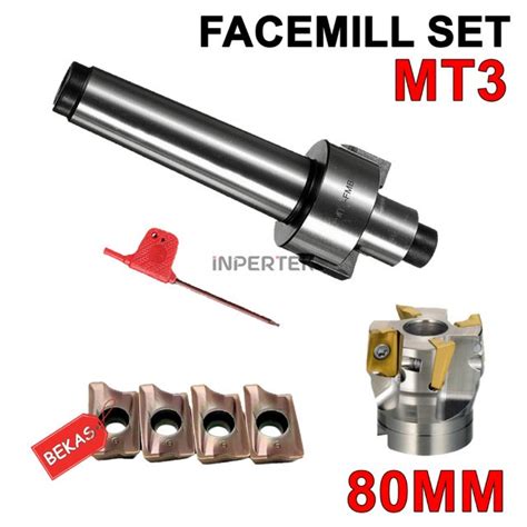 Jual Paket Arbor Set Mt3 Fmb27 Facemill 80mm Insert Axmt 17 Taper Wex30