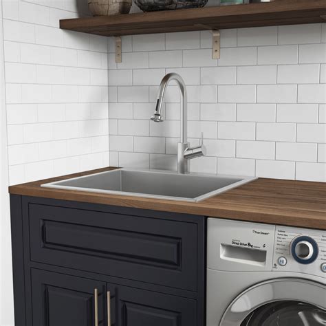 Installing A Sink In Your Laundry Room Next To Washer Ruvati Usa