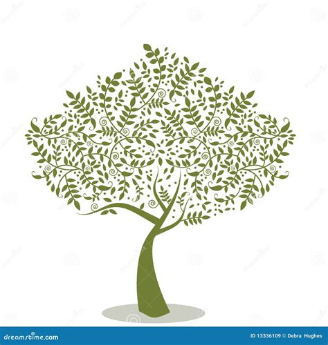 Stylized Tree Cartoon Vector 14786819