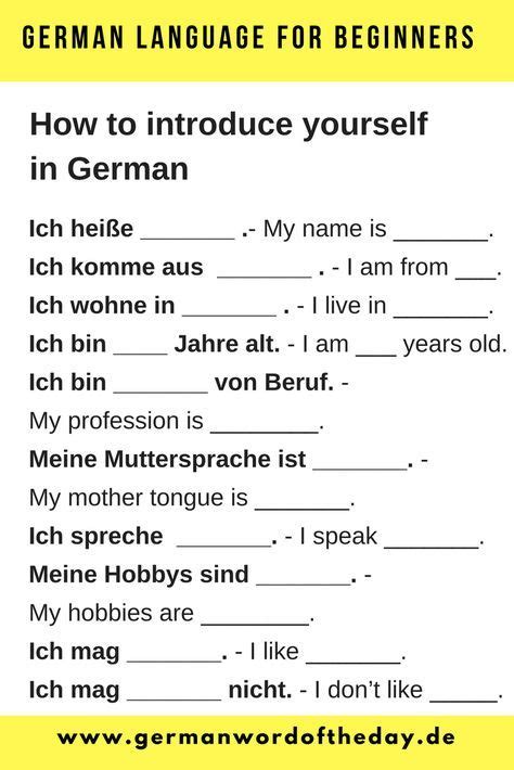 German Lessons For Beginners Pdf