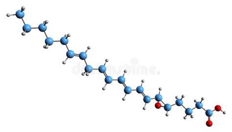 3d Image Of Leukotriene A4 Skeletal Formula Stock Illustration Illustration Of Mast