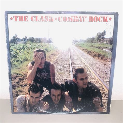 The Clash Combat Rock Lp Vinyl Epic Records Fe37689 Original Cover