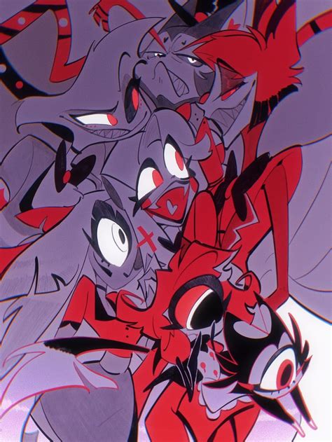 Charlie Morningstar Alastor Angel Dust Vaggie Husk And 1 More