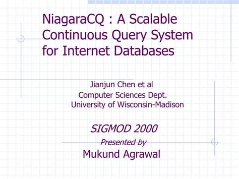 Ppt Continuous Queries Powerpoint Presentation Free Download Id 1830024