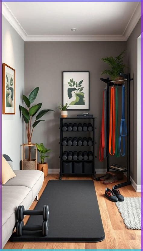 Efficiency Meets Comfort Cozy Home Gym Sala De Gimnasio En Casa Salas De Ejercicio En Casa