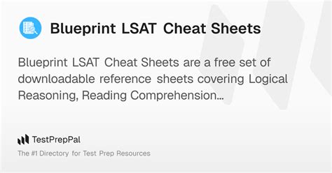 Blueprint Lsat Cheat Sheets Testpreppal