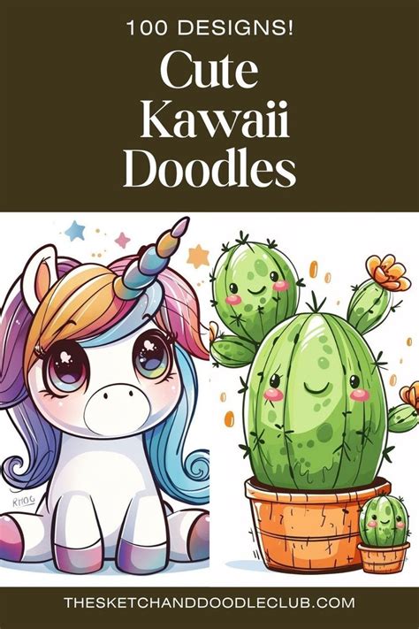 100 Adorable Kawaii Doodles To Brighten Your Day The Sketch And Doodle