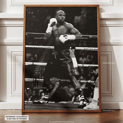Floyd Mayweather Boxing Poster Mayweather Wall Art Print Champion