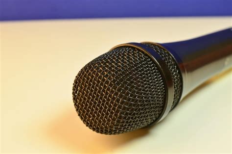 Microphone With Connector And Standard Connection In Black Color With