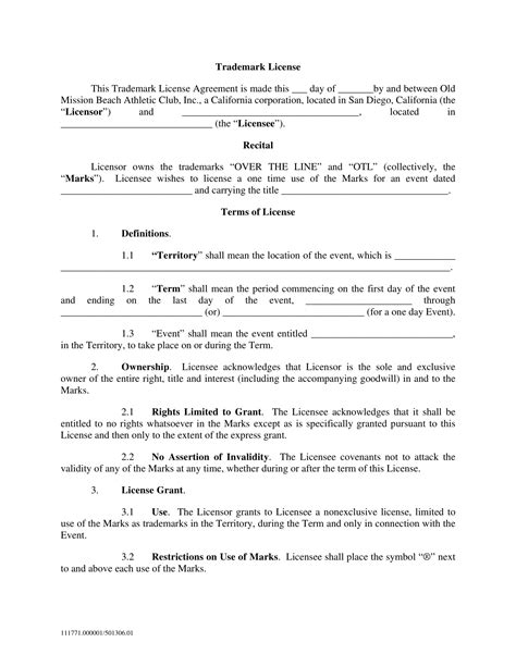 Free 13 Trademark License Agreement Forms In Pdf Ms Word