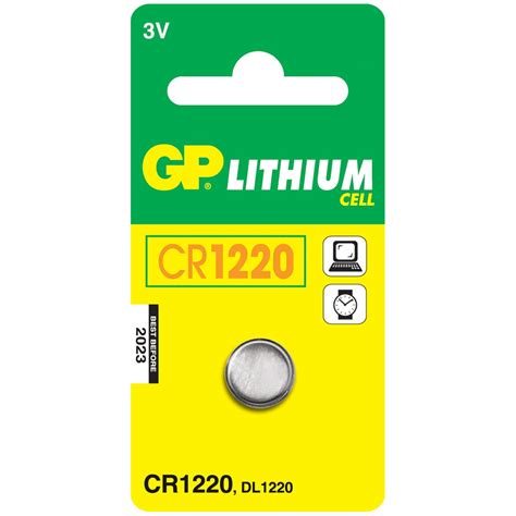 Gp Batteries Lithium Cell Cr1220 Batteria Monouso Litio