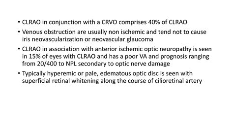 Retinal Artery Occlusion Pptx