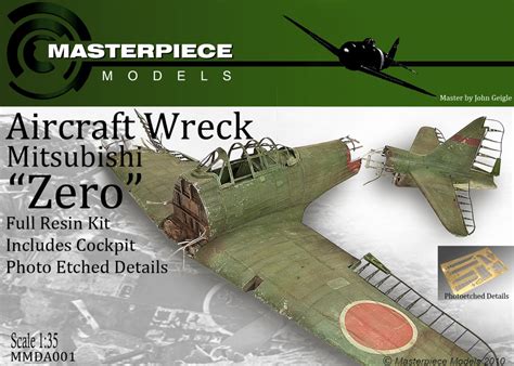 Wrecked Japanese Zero Model Kit 135th Scale Resin Model Kit