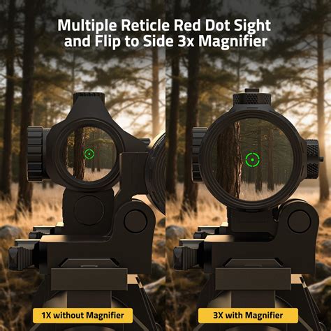 Cvlife Eagletalon Auto Brightness Red Dot 3x Magnifier Combo