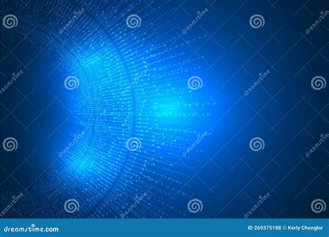 High Security And Protection By Padlock Technology Abstract Background Stock Illustration