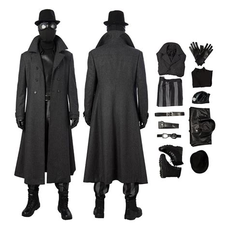 Spider Man Noir Costume Spider Man Into The Spider Verse Noir Cosplay