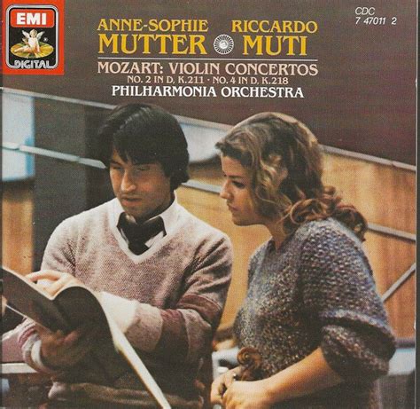 Mozart Anne Sophie Mutter Riccardo Muti Philharmonia Orchestra