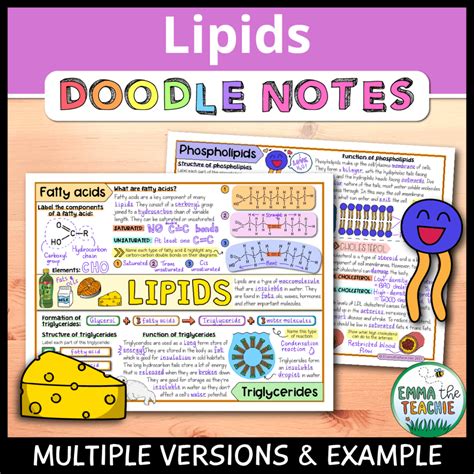 Lipids Doodle Notes Emmatheteachie