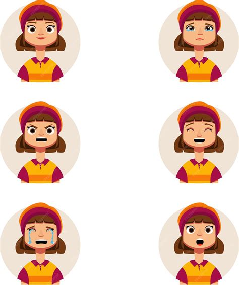 Premium Vector Girls Expressions