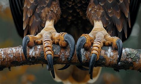 A Close Up Of A Hawks Claws With Claws And Claws Premium Ai Generated