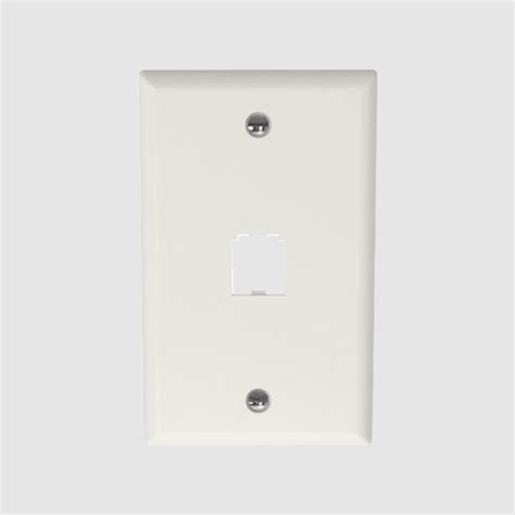 Cfp1iw Mini Com® Single Gang Faceplate 1 Port Off White Lumelay