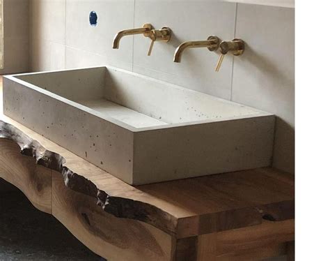 Umywalka Betonowa Concrete Basins Sink Bassin En Béton Etsy