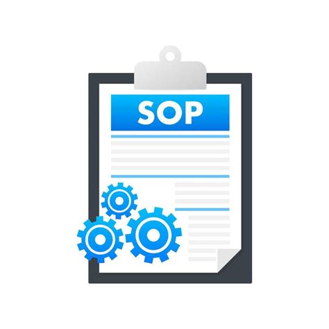 Sop Great Design For Any Purposes Sop Icon Standard Operating