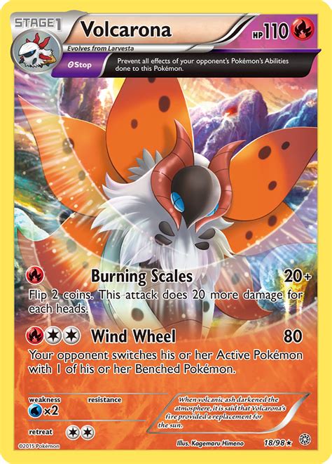 Volcarona 018 Ancient Origins Card List Pokemon Tcg Digitaltq
