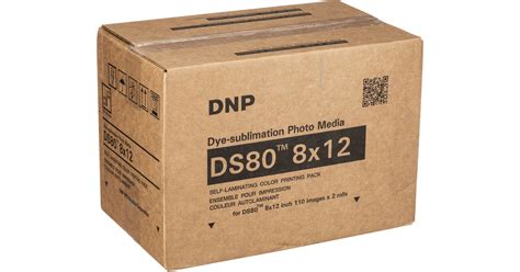 Dnp 8 X 12 Print Pack For Ds80 Printer 2 Pack Ds80 8x12 Bandh