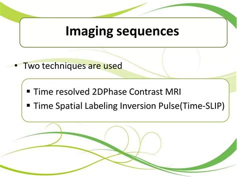 Csf Flow Study In Mri Pptx