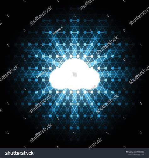 Abstract Light Blue Techology Background Stock Vector Royalty Free