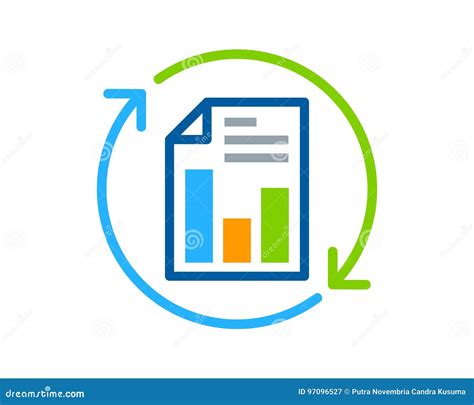 Icono Logo Design Element Del Informe De La Parte Ilustración Del