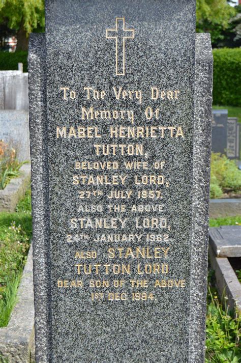 Mabel Henrietta Tutton Lord 1877 1957 Find A Grave Memorial