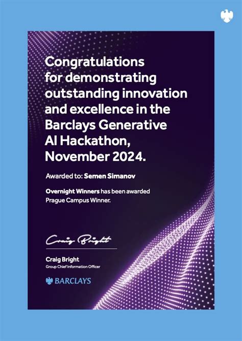 Barclays Genai Hackaton Semen Simanov