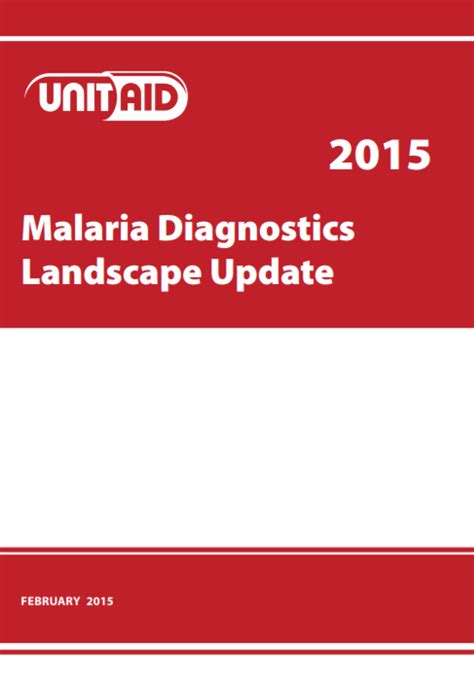 Malaria Diagnostics Landscape Update 2015 Mesa