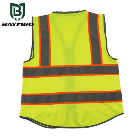Class 2 High Visibility Safety Work Vest Baymro Safety Is The Top 1