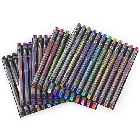 Gel Pens Set Of 60 Fine Point Colored Ink Pens For