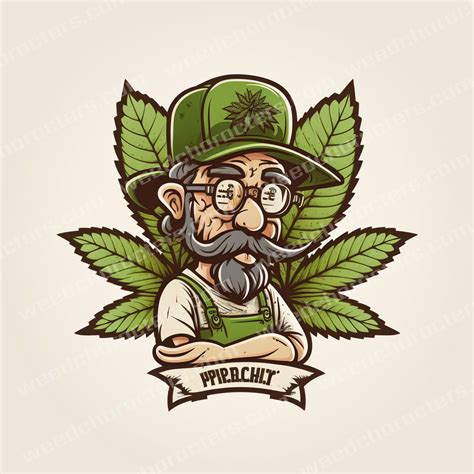 Weed Man Style Logo Weed Characters And Graphic Designs