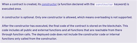 Solidity What Is The Purpose Of The Constructor Ethereum Stack