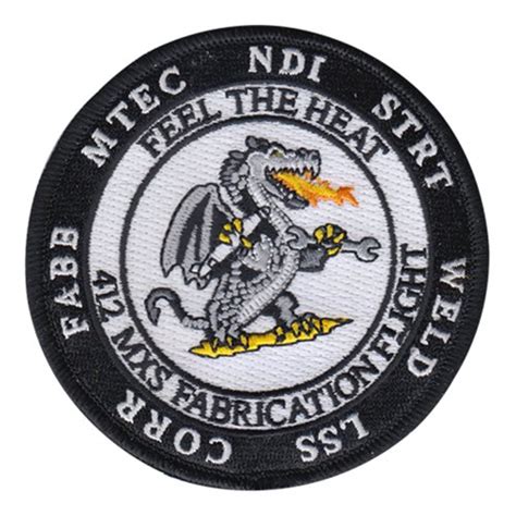 412 Mxs Fabrication Flight Patch 412th Maintenance Squadron Patches